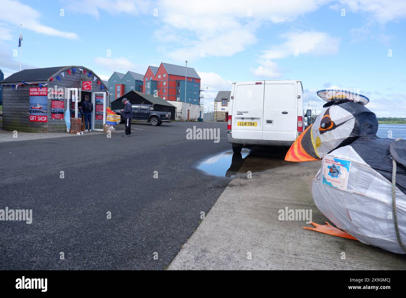 Amble Puffin Cruises, Amble, Northumberland Stock Photo - Alamy