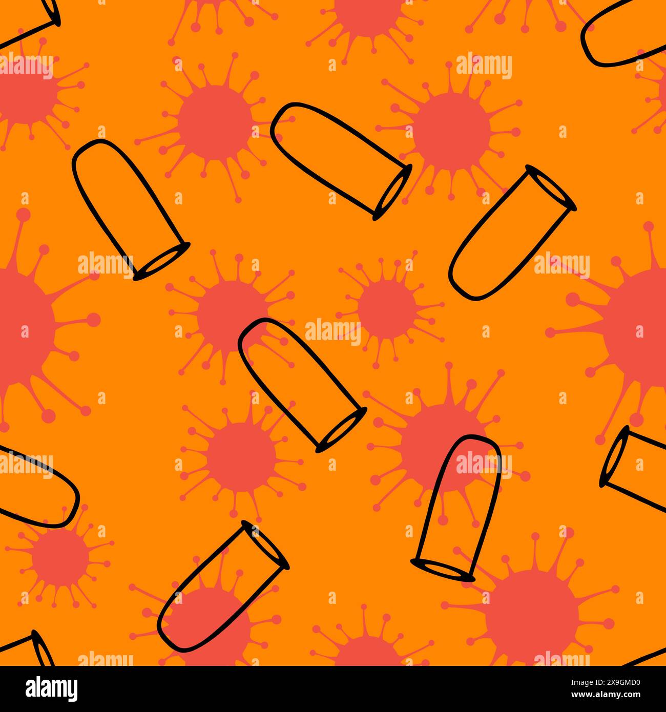 Medicine seamless bacteria pattern for wrapping paper and fabrics and ...