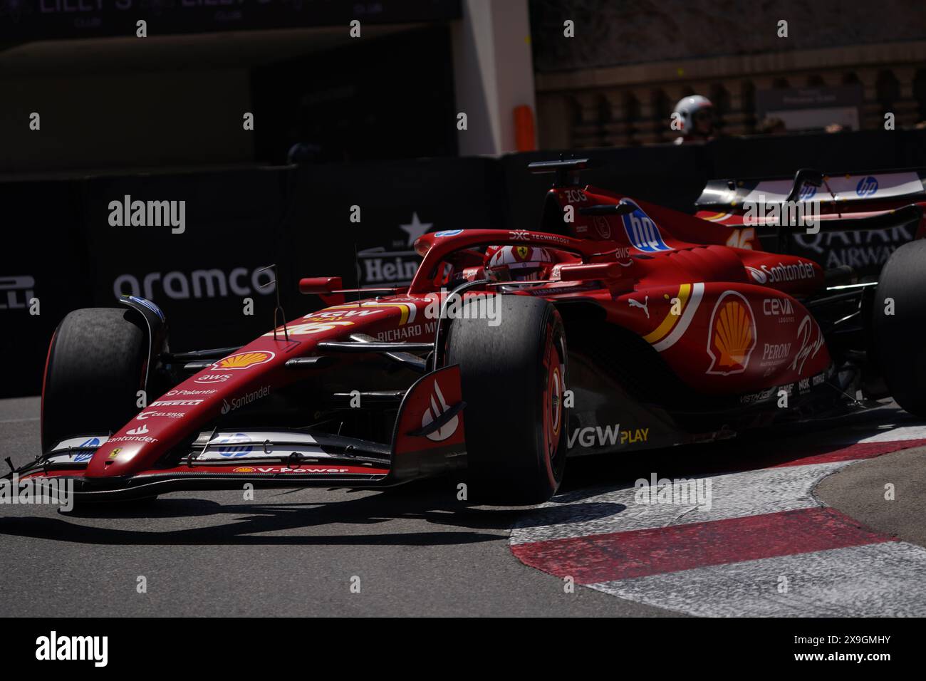 Montecarlo, Monaco. 25 May, 2024. Charles Leclerc of Monaco driving the ...