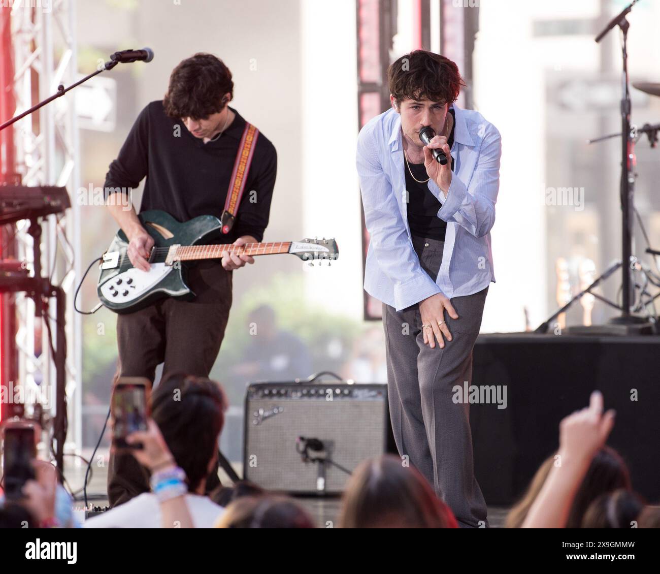 Ny. 24th May, 2024. Braeden Lemasters, Dylan Minnette, Wallows on stage ...