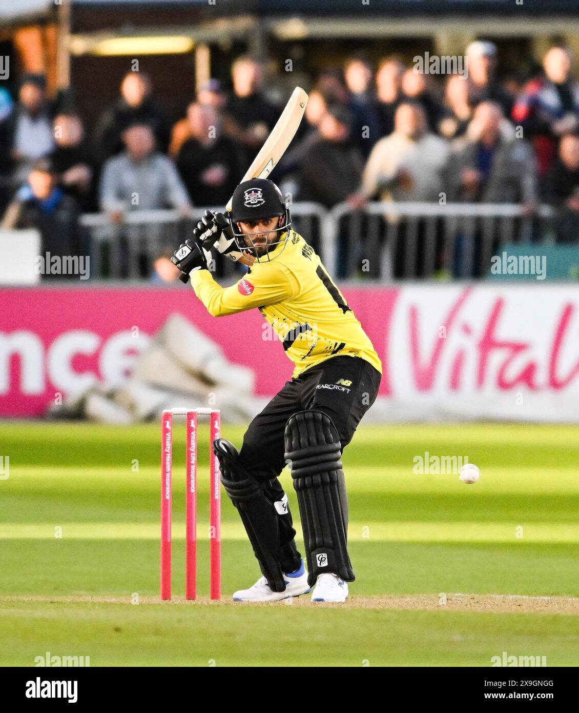 Jack taylor in batting action hi-res stock photography and images - Alamy