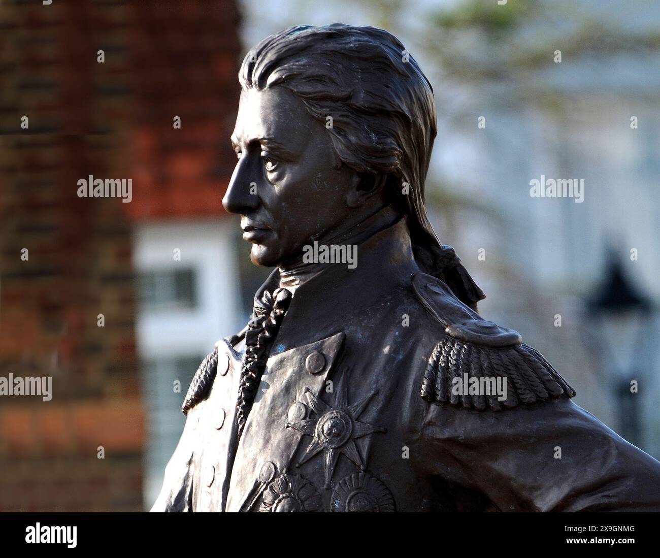 ENGLISH COASTAL PATH, LORD NELSON MEMORIAL STATUE ROYAL GARRISON CHURCH ...