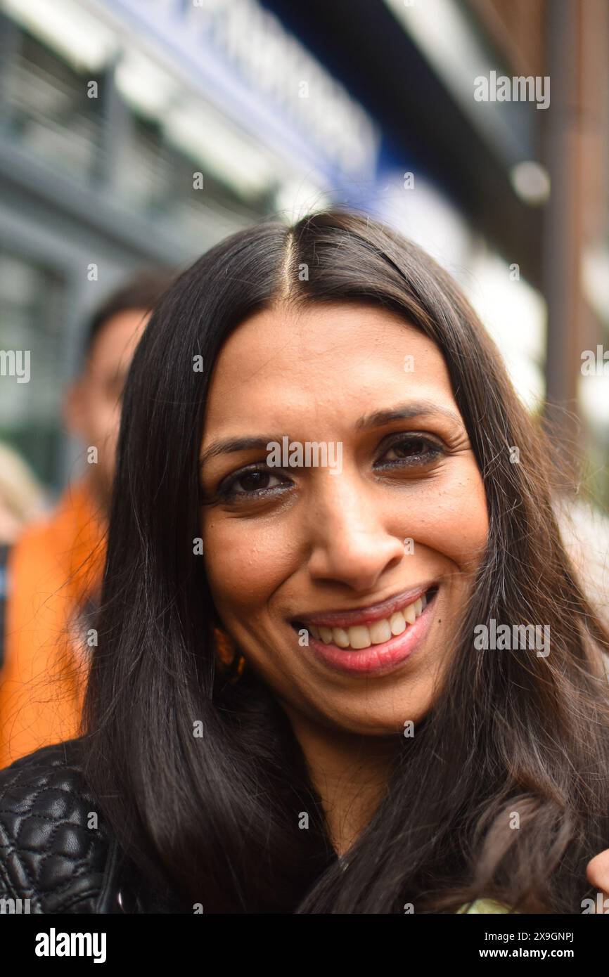London, UK. 31st May, 2024. Former Labour candidate Faiza Shaheen said ...