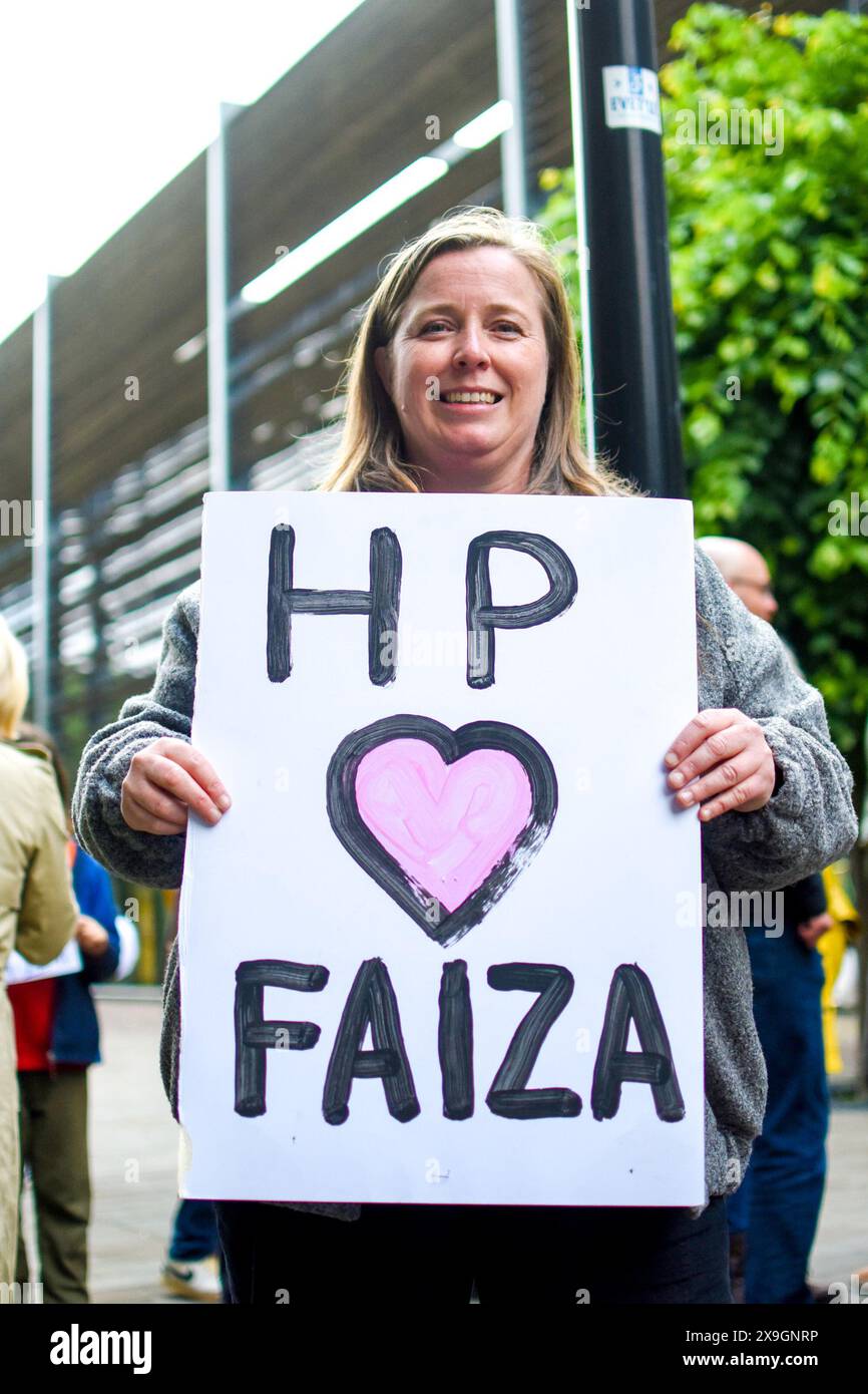 London, UK. 31st May, 2024. Former Labour candidate Faiza Shaheen said ...