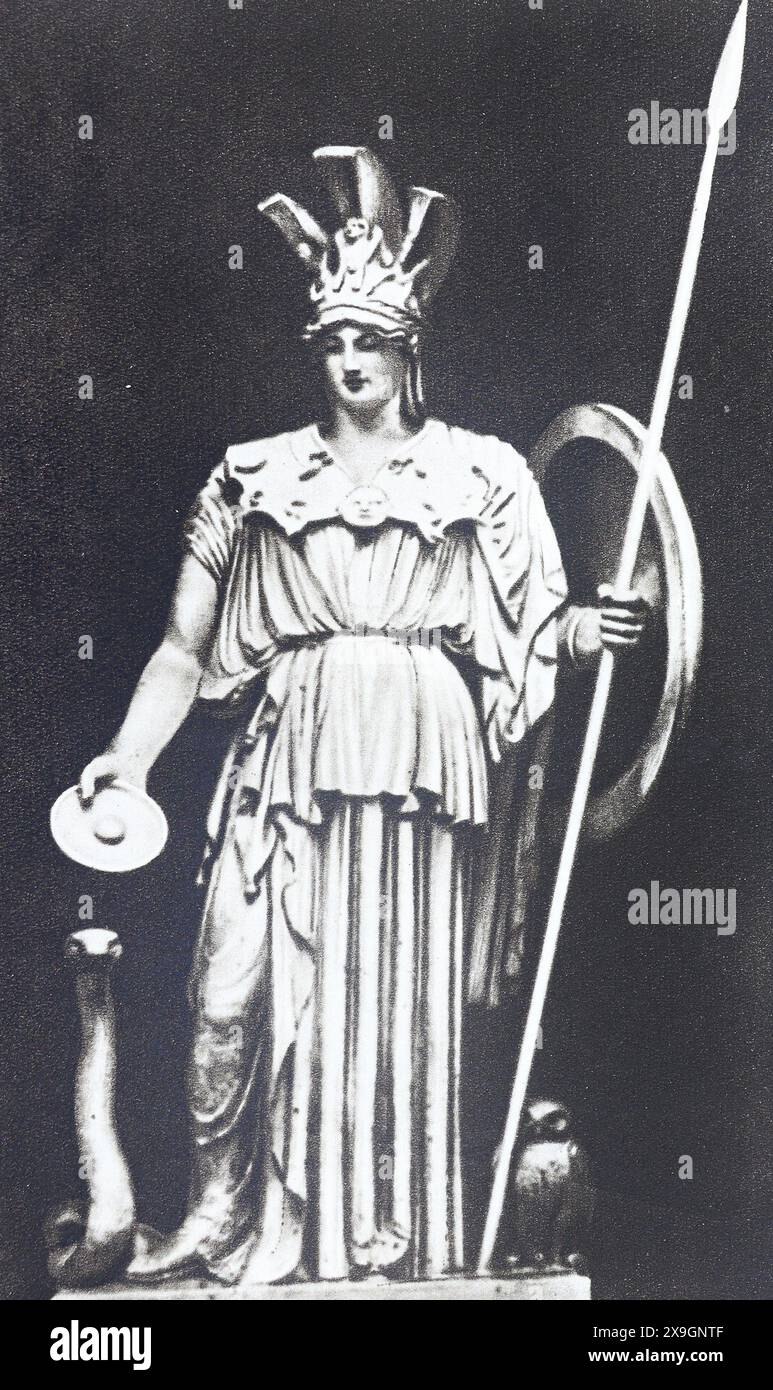 Athena Promachos. Photography from the mid-20th century Stock Photo - Alamy