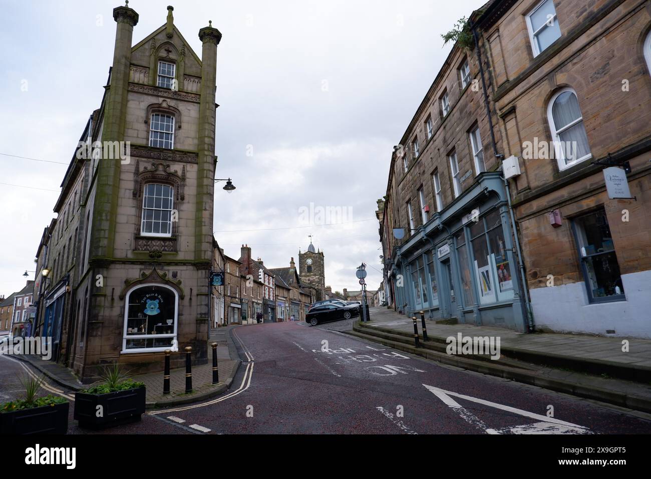 History buildings on Fenkle Street in Alnwick town centre the county ...