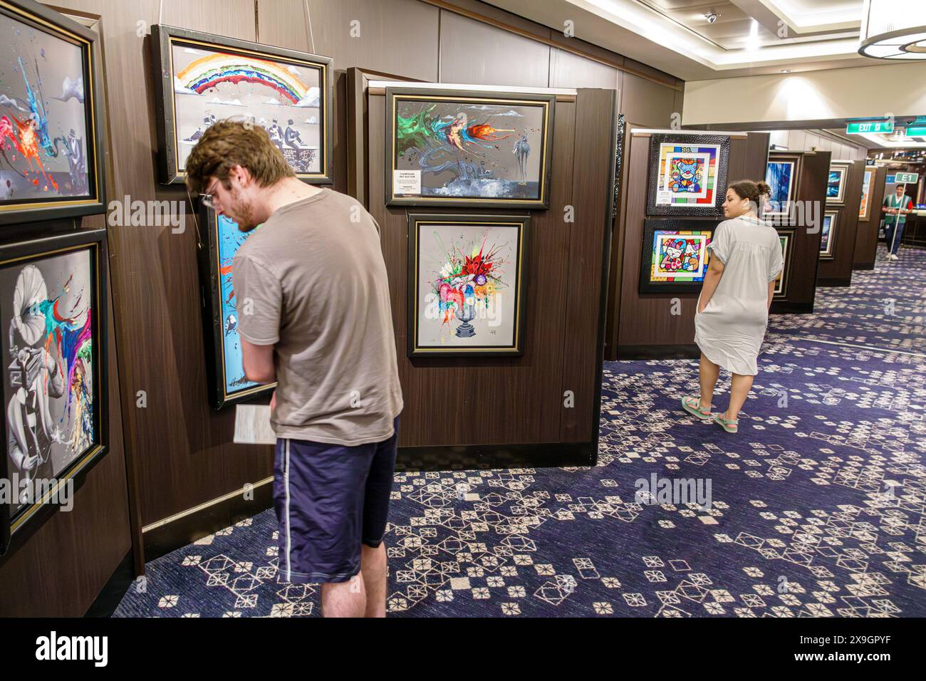 Miami Florida,PortMiami Port of Miami,onboard inside interior,Norwegian ...