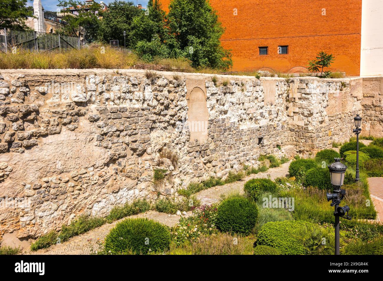 The Arab wall at Emir Mohamed I Park, located at the foot of the ...