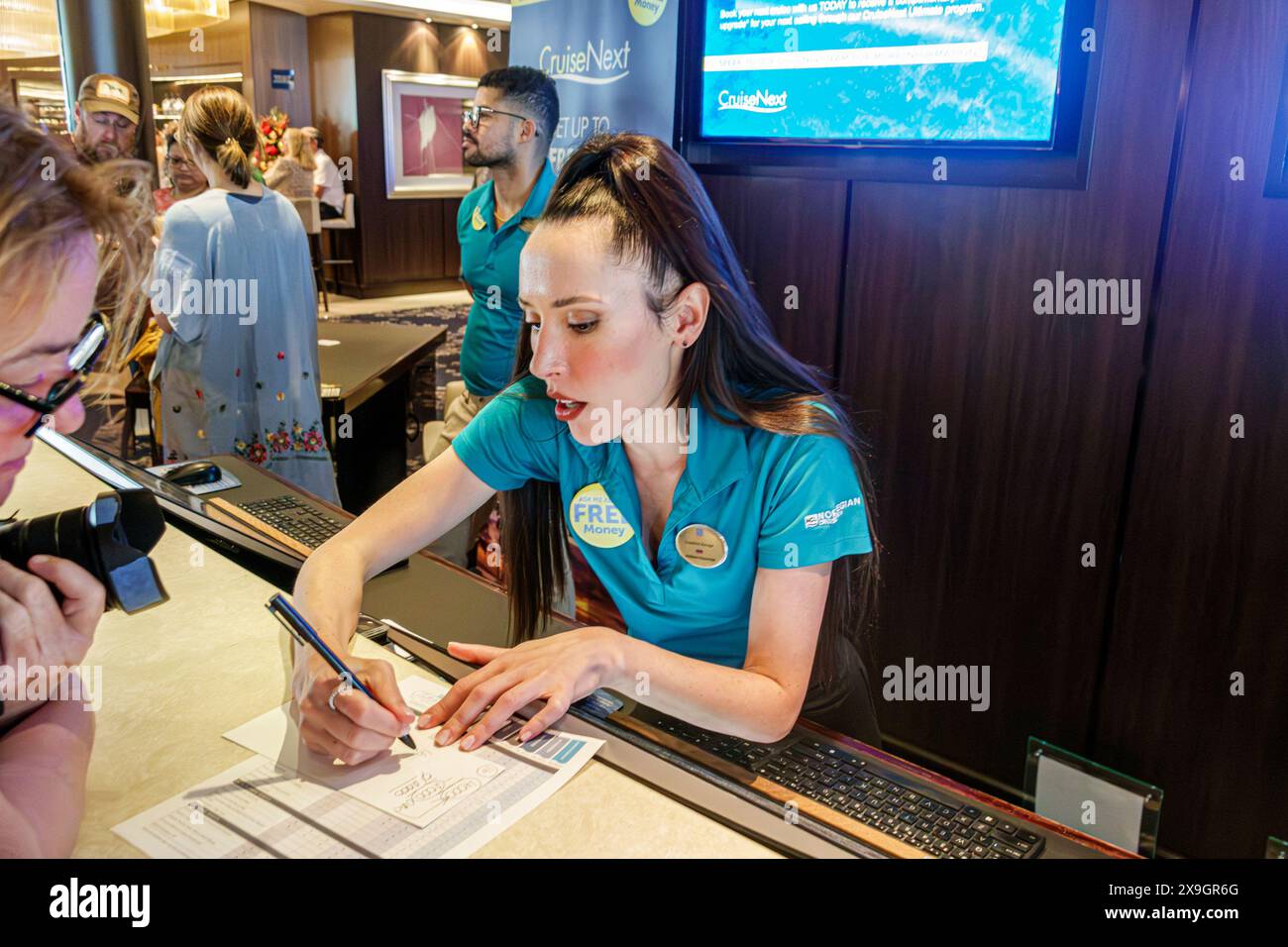 Miami Florida,PortMiami Port of Miami,onboard inside interior,Norwegian ...