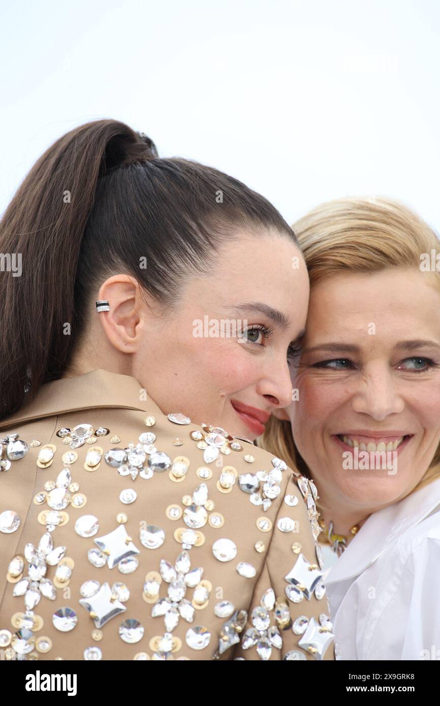 CANNES, FRANCE - MAY 24: Charlotte Le Bon and Celine Sallette attends ...