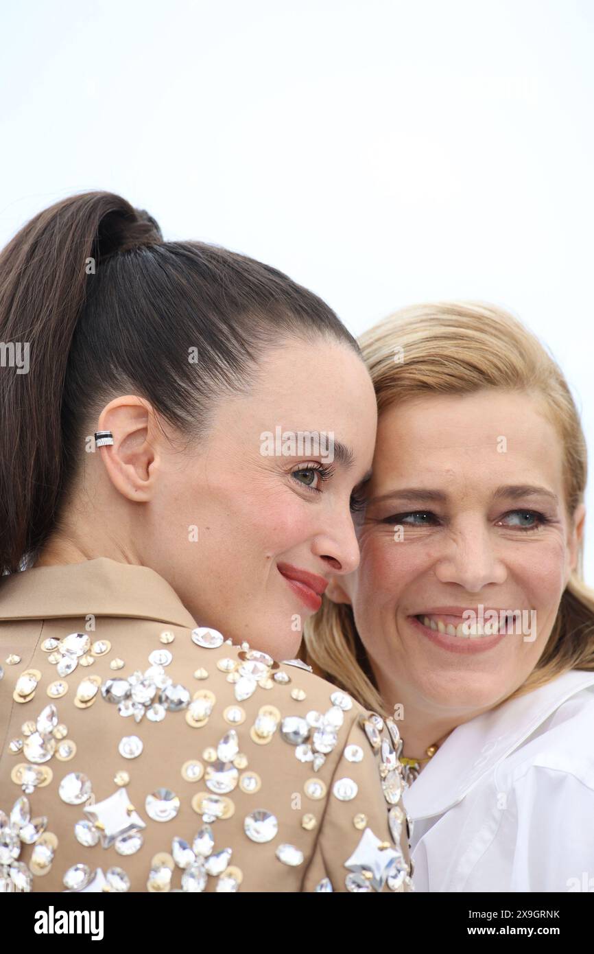CANNES, FRANCE - MAY 24: Charlotte Le Bon and Celine Sallette attends ...