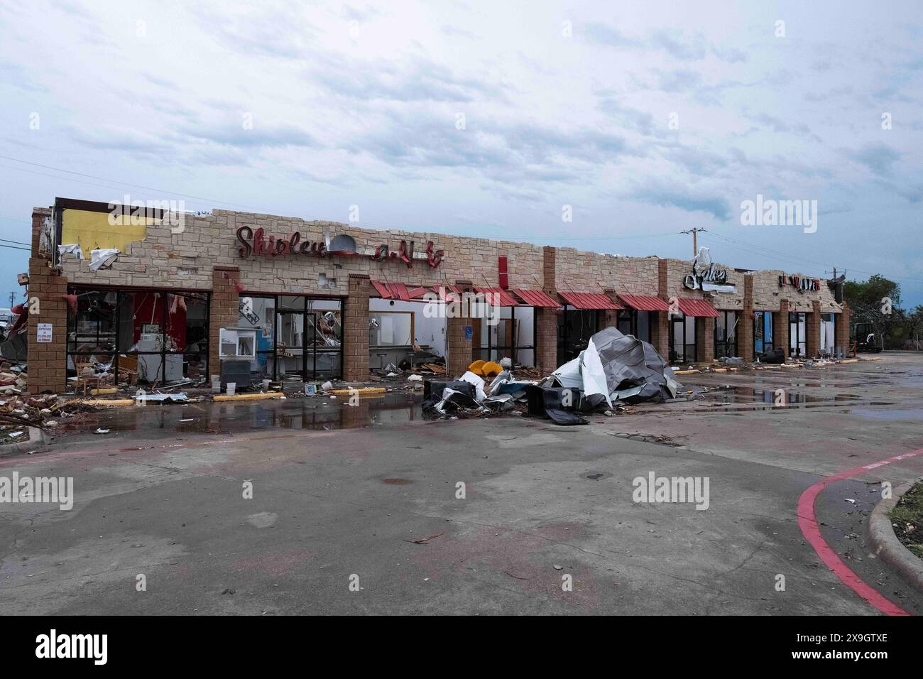 May 31, 2024: Buildings damaged after a tornado hit the town of Temple ...