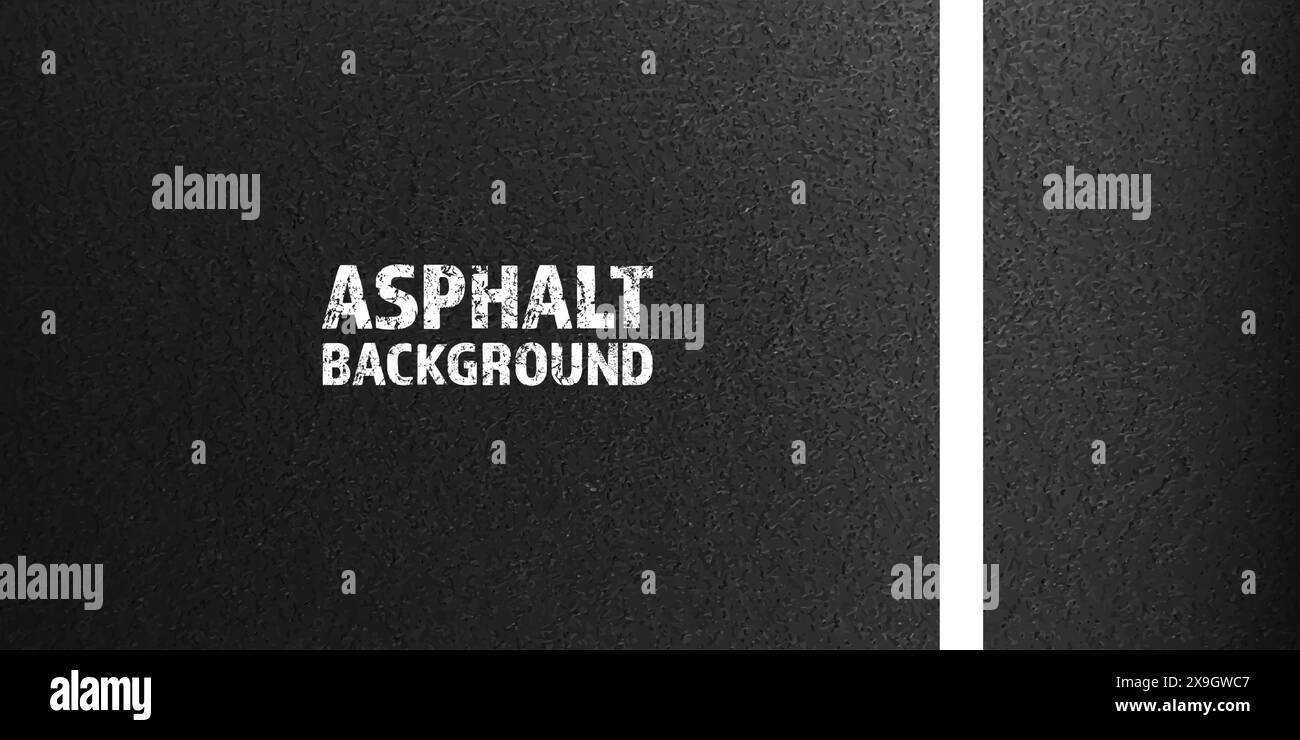 Asphalt road with white lane marking, concrete highway surface, texture ...