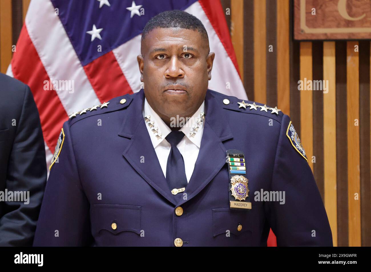 One Police Plaza, New York, USA, May 31, 2024 - Mayor Eric Adams and ...