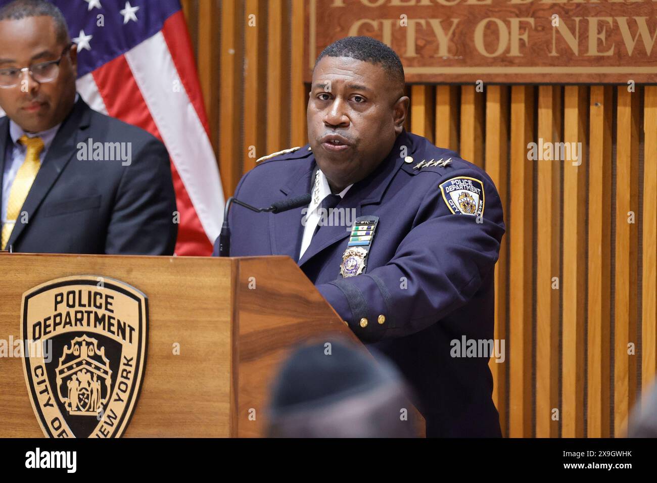 One Police Plaza, New York, USA, May 31, 2024 - Mayor Eric Adams and ...