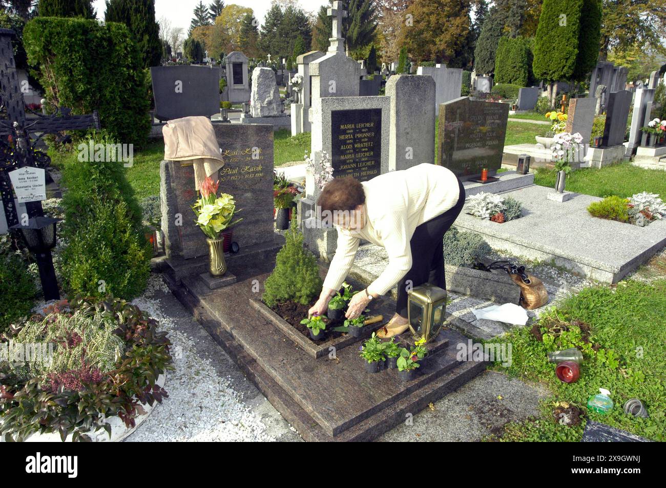 a cemetery or a graveyard where dead people are buried cemetery or ...