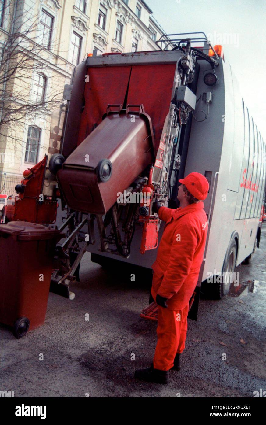 a garbage at the waste collection, waste separation and recycling ...