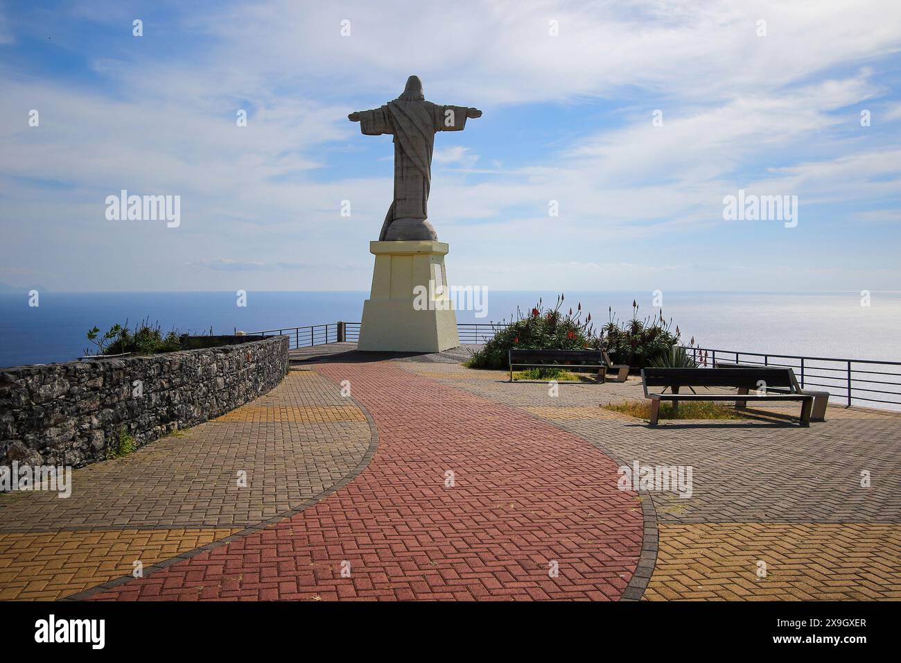 Statue of Jesus Christ on the Cape of Garajau named "Christ the King ...