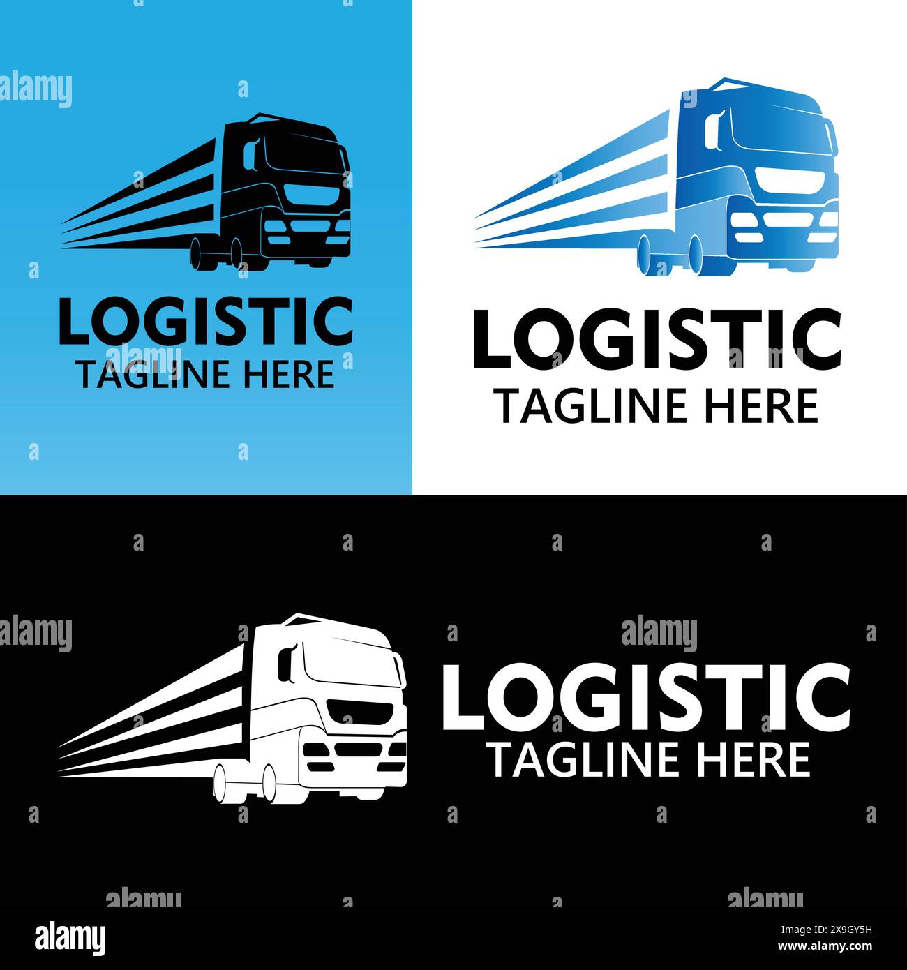 Logistic logo transportation icon template Stock Vector Image & Art - Alamy
