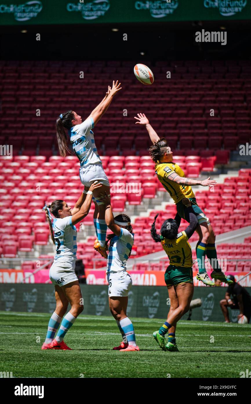 Madrid, Spain. 31th May, 2024. Finals of the Rugby Sevens Championship ...