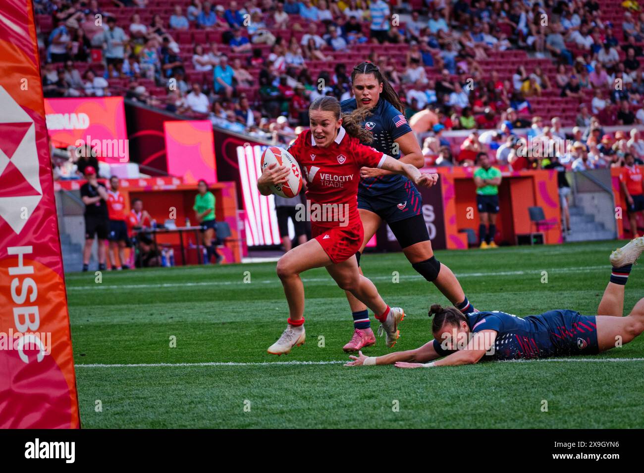 Madrid, Spain. 31th May, 2024. Finals of the Rugby Sevens Championship ...