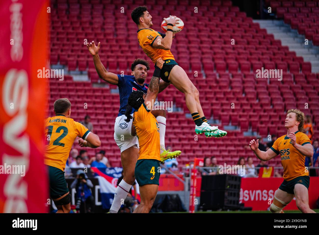 Madrid, Spain. 31th May, 2024. Finals of the Rugby Sevens Championship ...