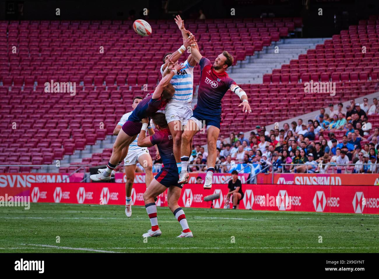 Madrid, Spain. 31th May, 2024. Finals of the Rugby Sevens Championship ...