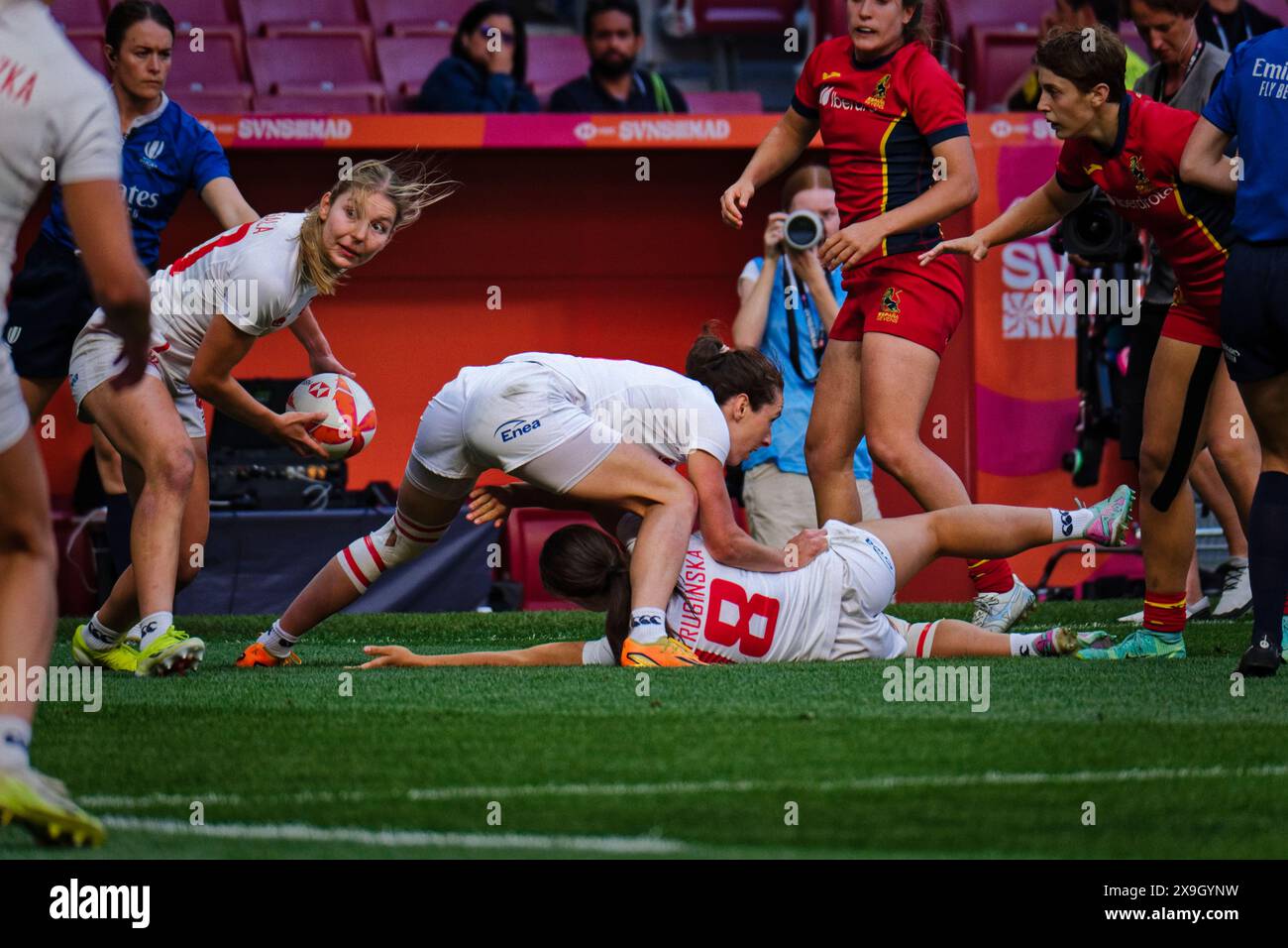 Madrid, Spain. 31th May, 2024. Finals of the Rugby Sevens Championship ...