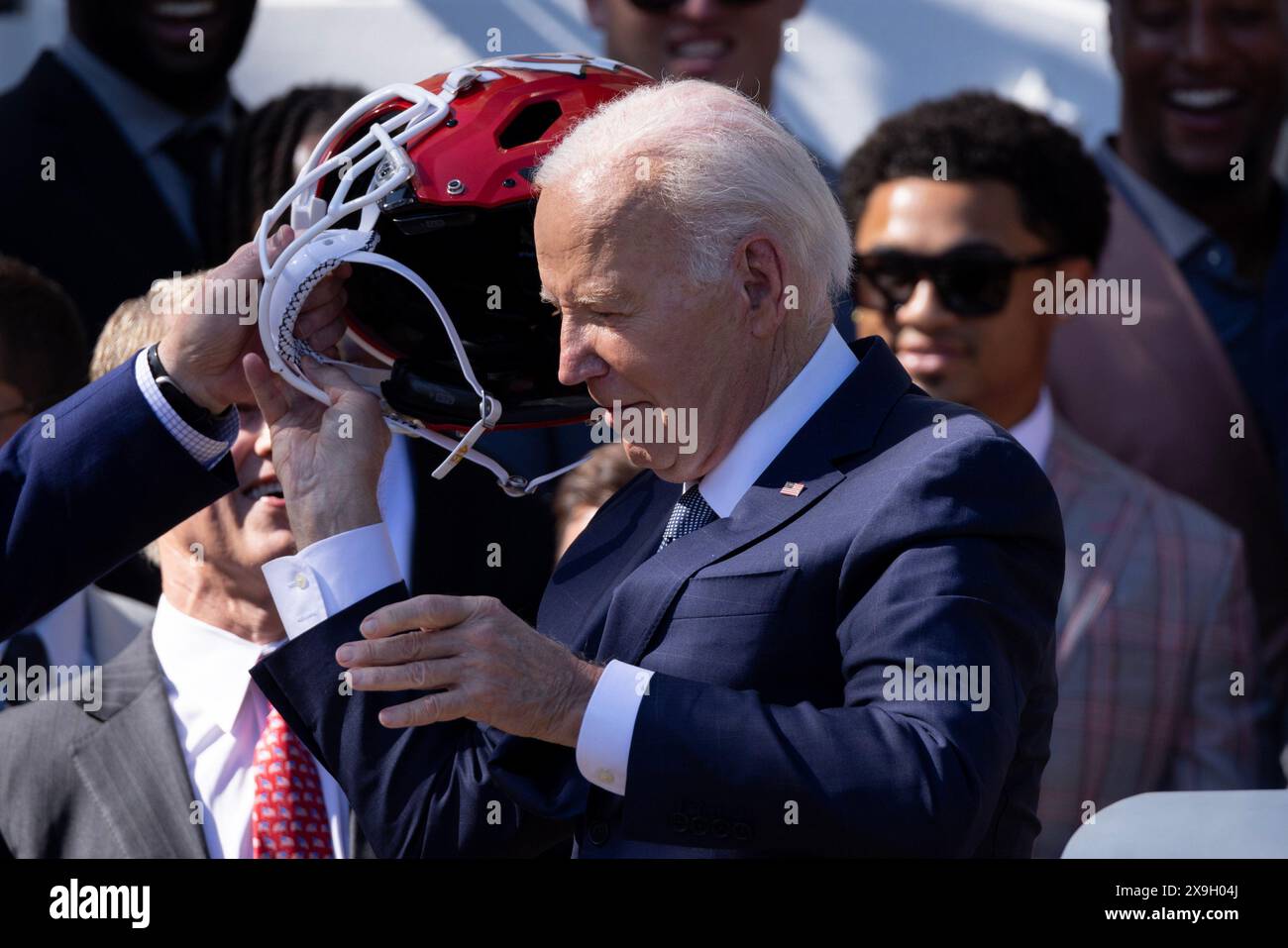 Washington, United States. 31st May, 2024. US President Joe Biden takes ...