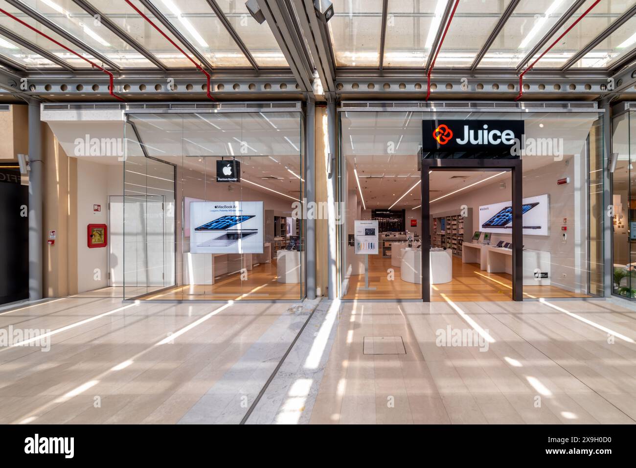 Turin, Italy - May 10, 2024: Juice Apple Store in Lingotto Torino ...