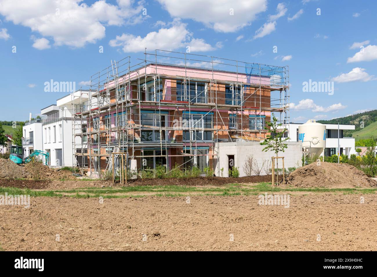 Residential construction, new construction, new development area ...