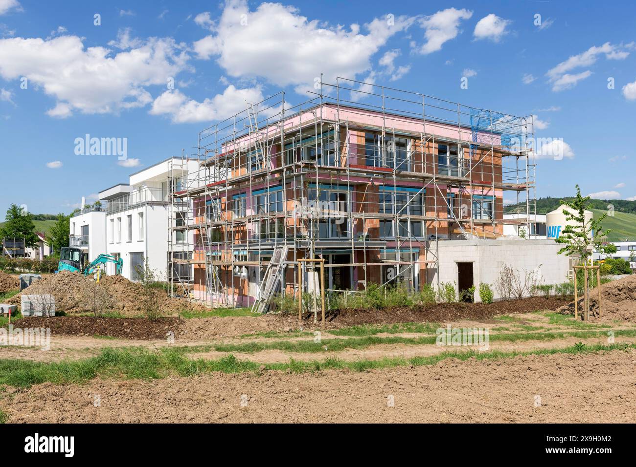 Residential construction, new construction, new development area ...