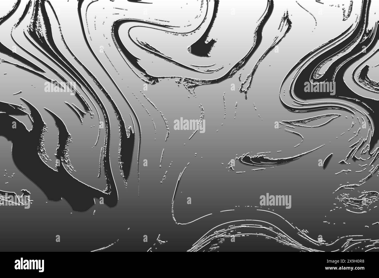 Abstract Black And White Swirling Patterns Creating A Fluid And Modern