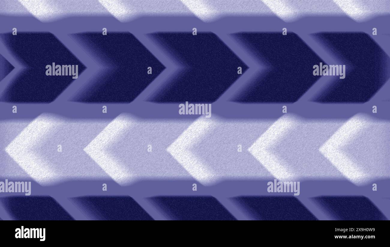 Abstract image with a chevron pattern in blue and white colors ...