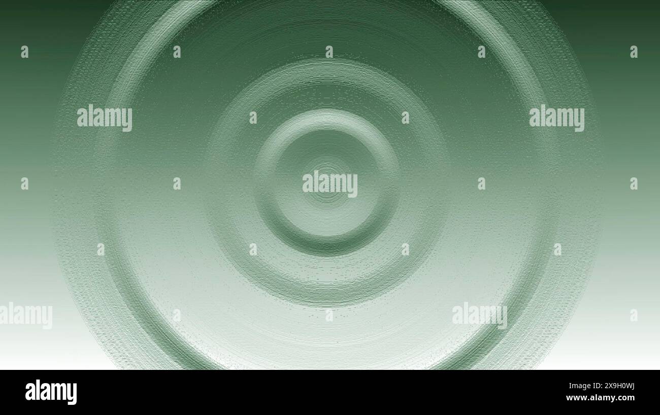 Abstract image featuring concentric circular patterns with a green ...