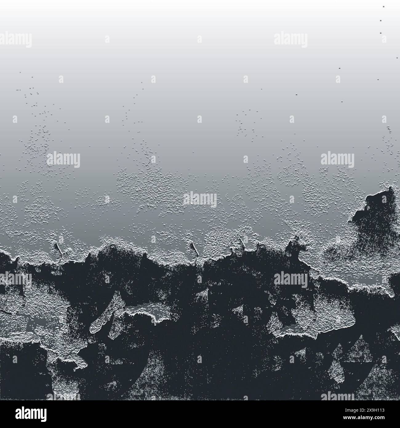 Abstract grayscale texture with rough gradient, evoking atmospheric and ...