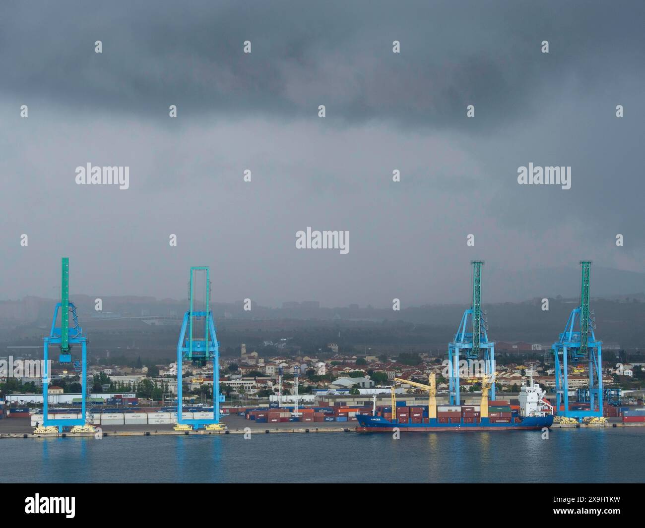 Large container ship marseille france hi-res stock photography and ...
