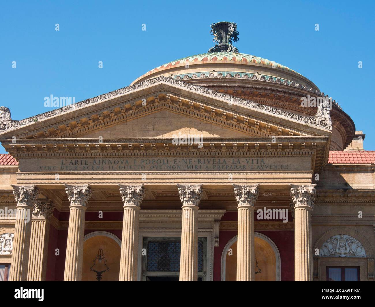 Historic building with magnificent dome and columns in front of a ...