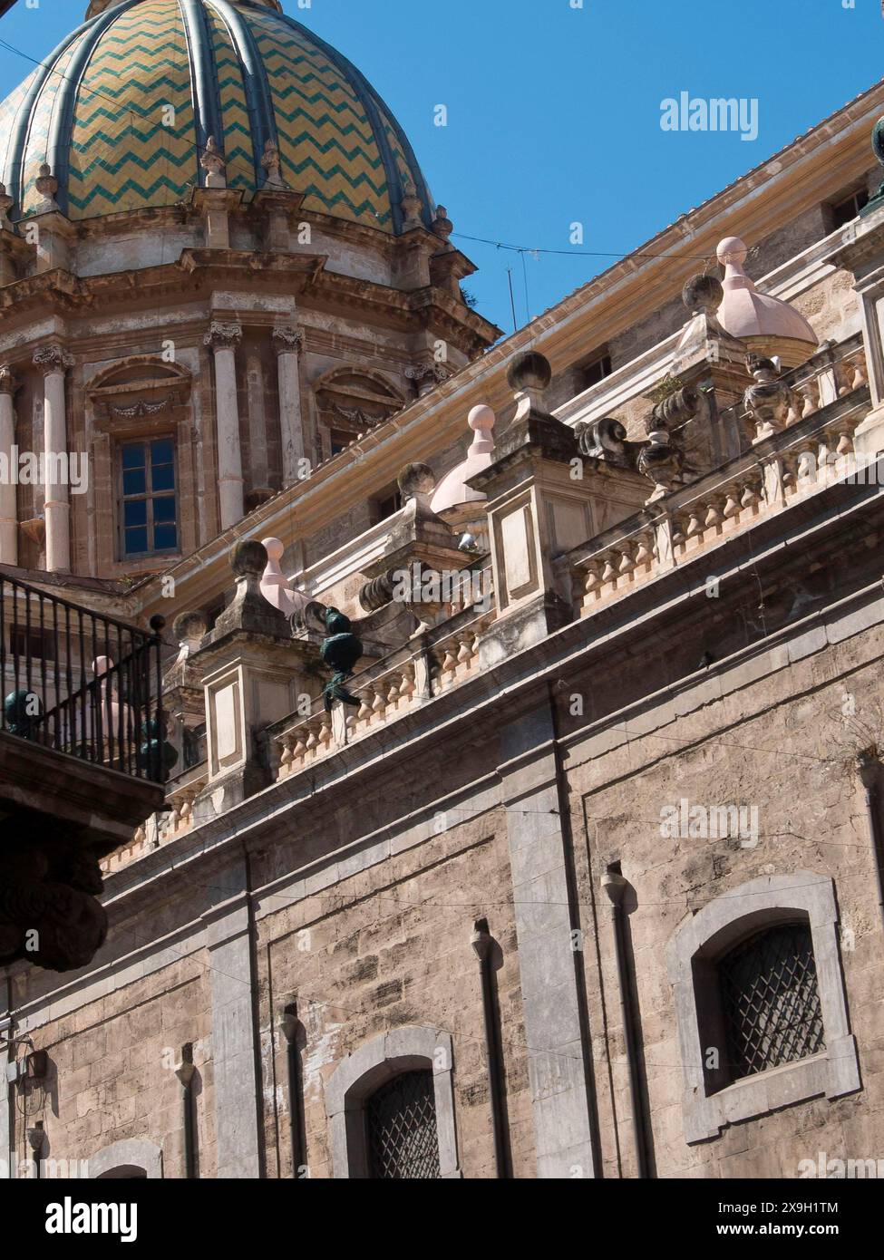 Historic church with a beautiful dome and detailed decorations on its ...