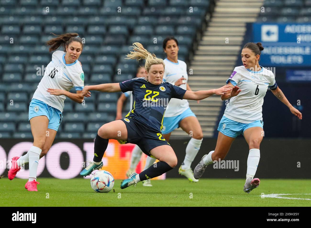 31 May 2024, Glasgow, UK. Scotland played Israel at Hampden Park ...