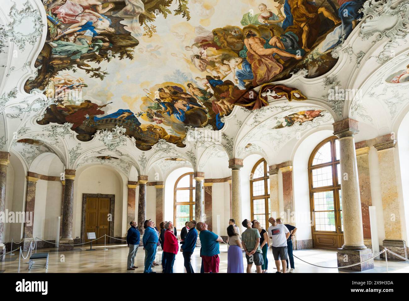 Garden Hall, fresco, ceiling painting by Tiepolo, Wuerzburg Residence ...