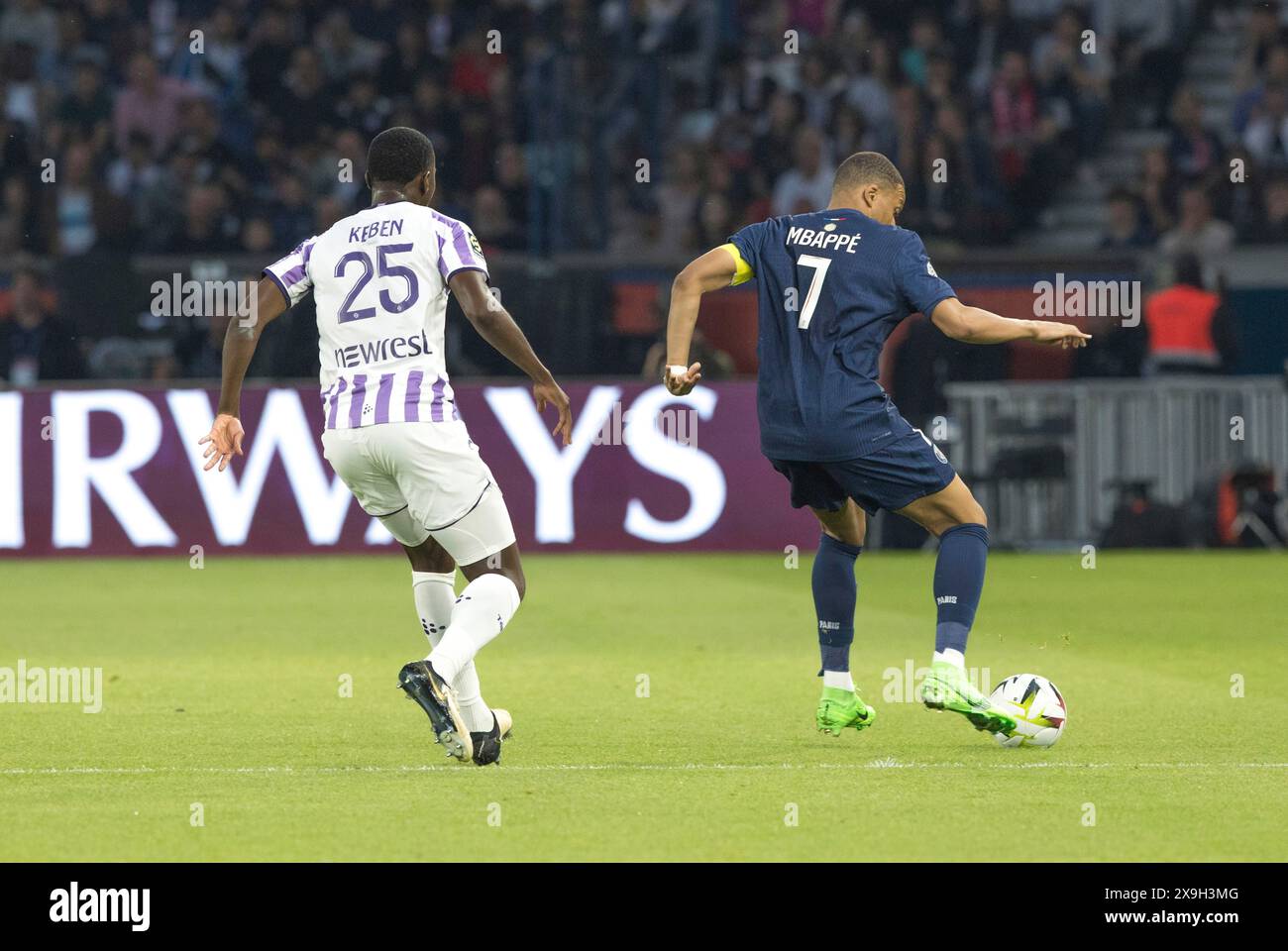 Football match, captain Kylian MBAPPE' Paris St. Germain right on the ...