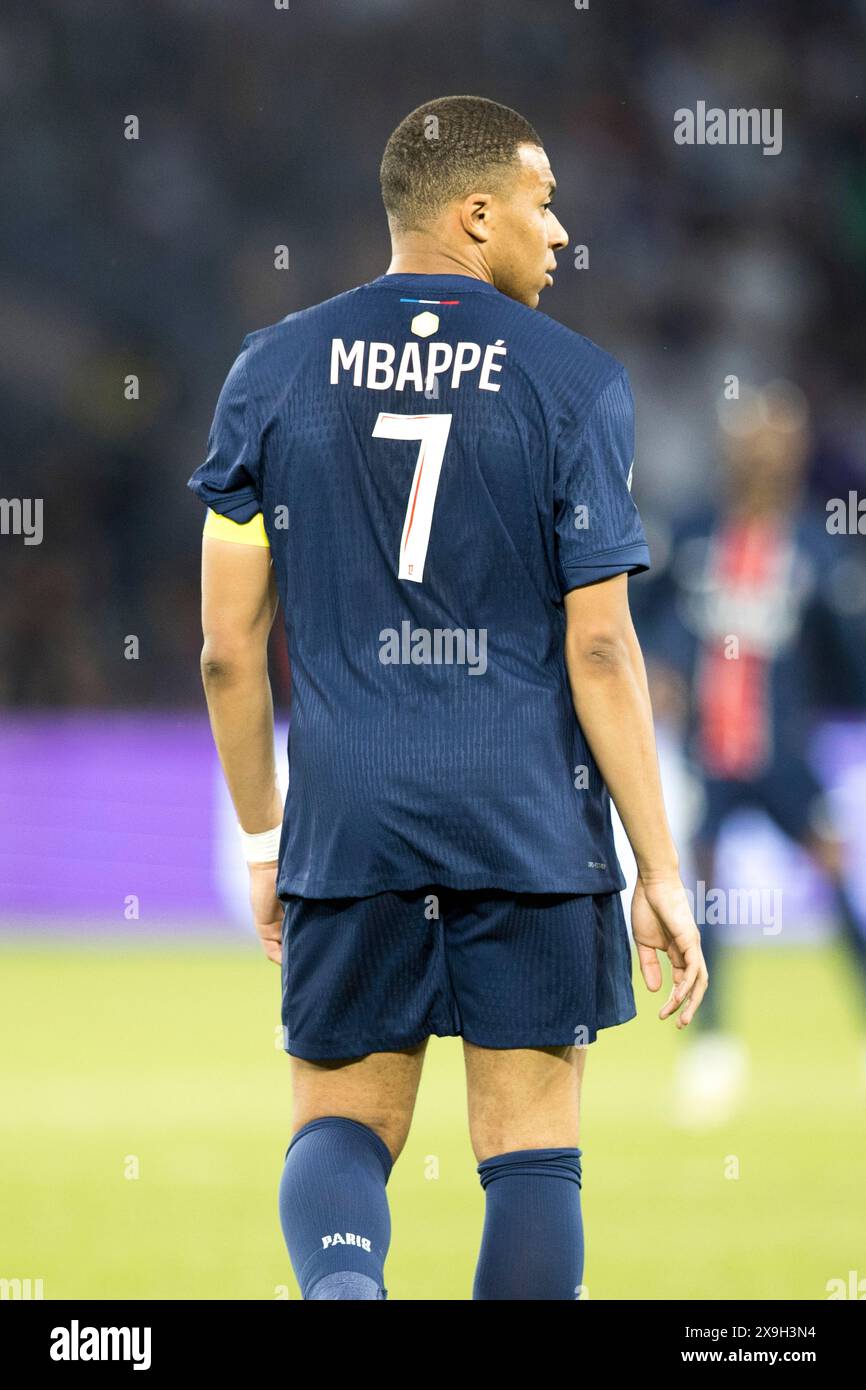 Football match, captain Kylian MBAPPE' Paris St. Germain looking from ...