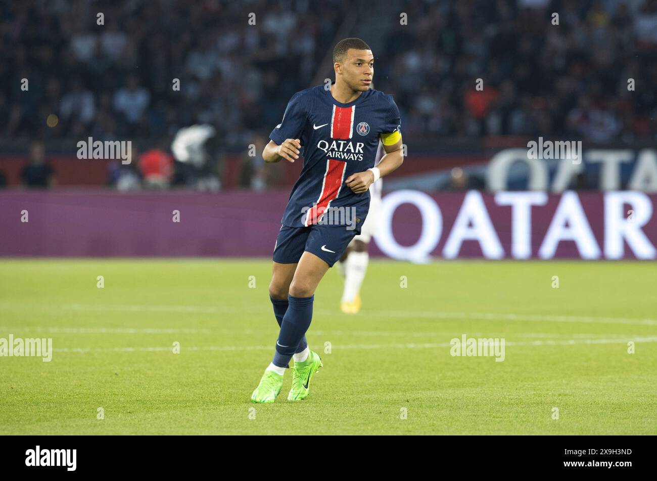 Football match, captain Kylian MBAPPE' Paris St. Germain concentrating ... Football match, captain Kylian MBAPPE' Paris St. Germain concentrating ...