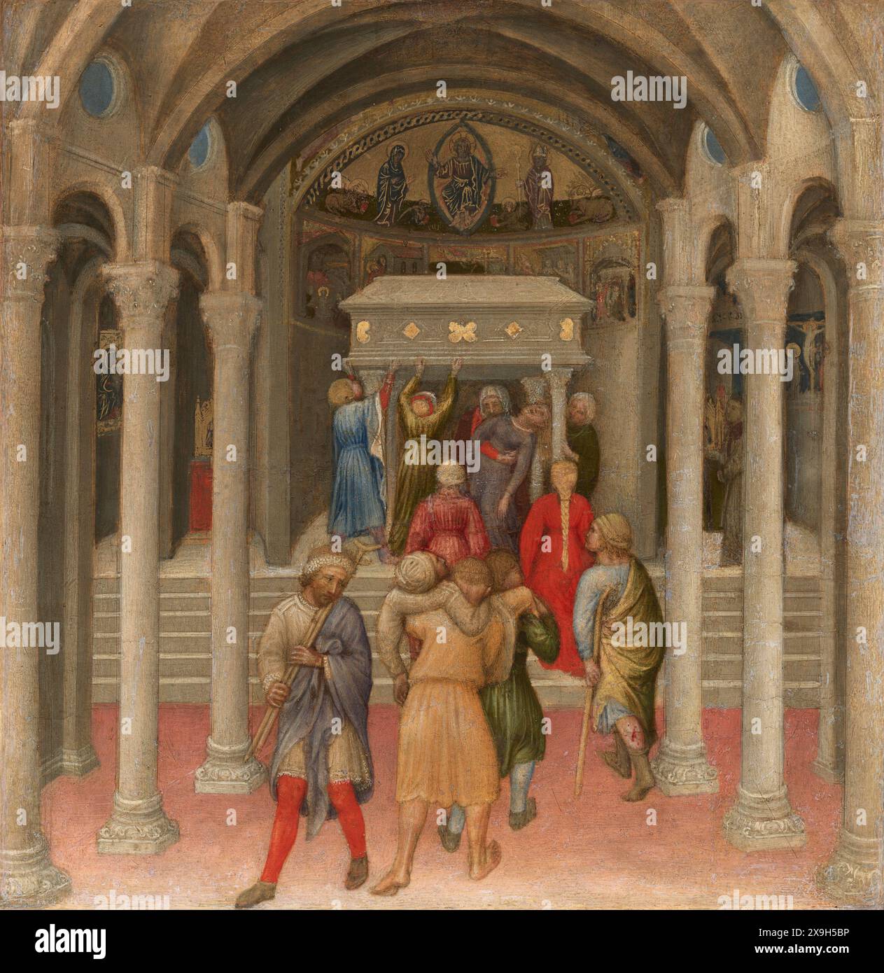 Painting of The Crippled and Sick Cured at the Tomb of Saint Nicholas ...