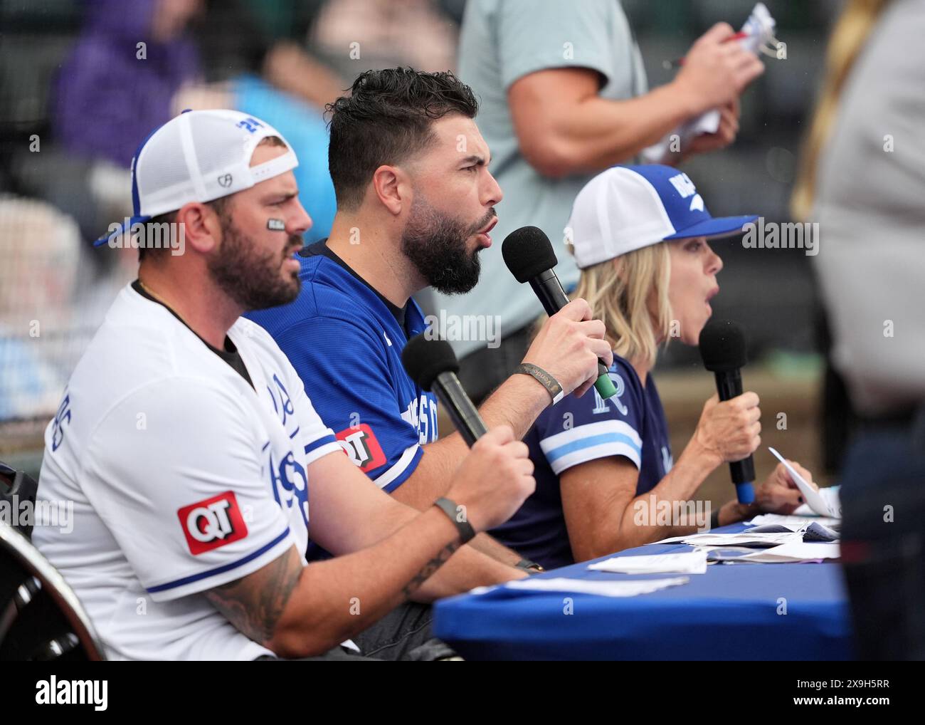 MAY 31, 2024: Eric Homer and Mike Moustakas MC the "Big Slick"" at ...
