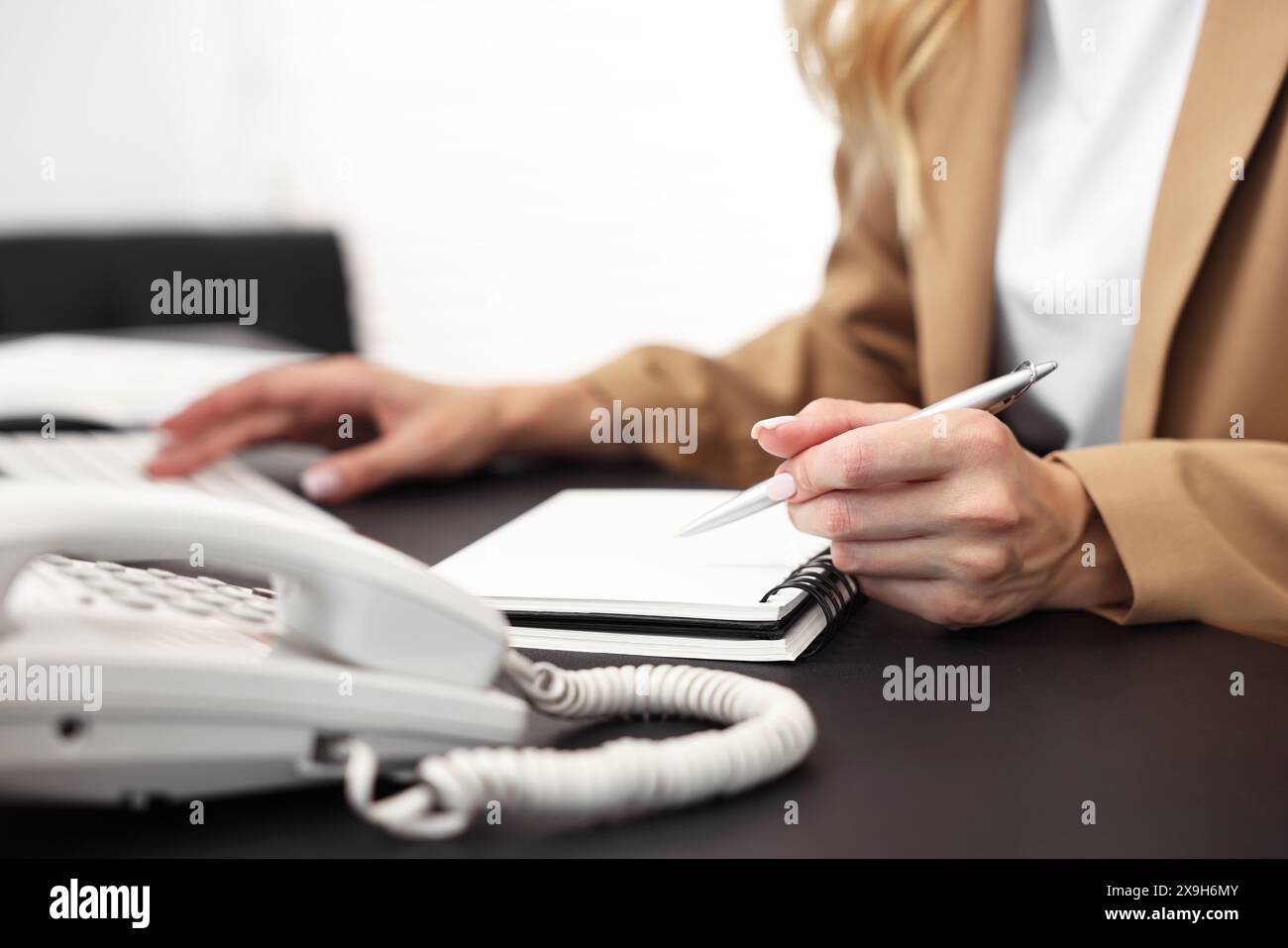 Secretary taking notes hi-res stock photography and images - Alamy
