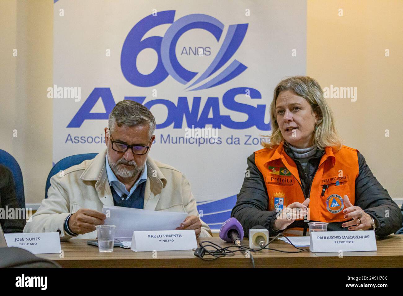 RS - PELOTAS - 05/31/2024 - RAINS IN RS - PELOTAS - VISIT BY MINISTER ...