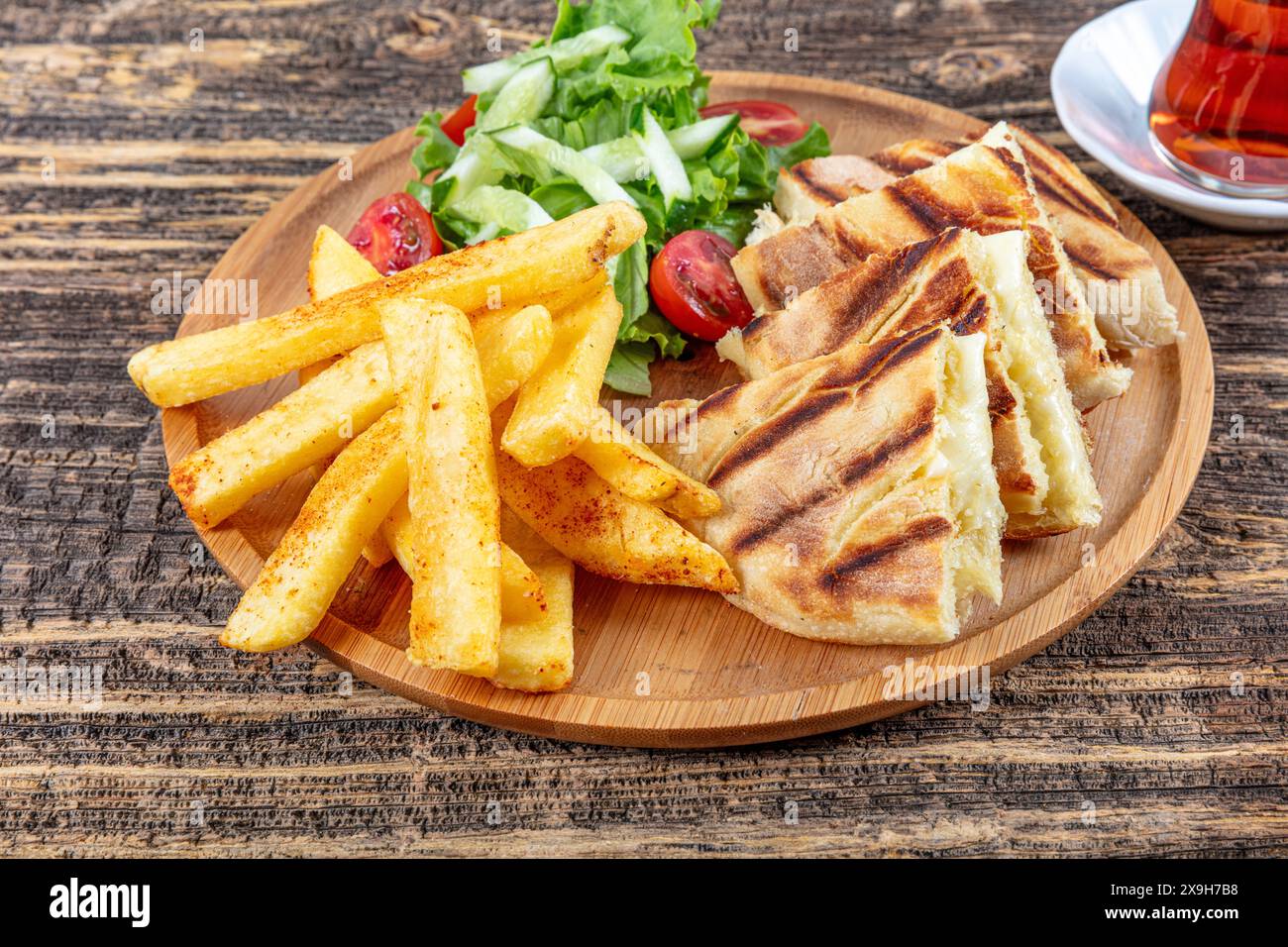 Turkish bazlama toast, plain baked bread toasted. Bazlama, Freshly ...