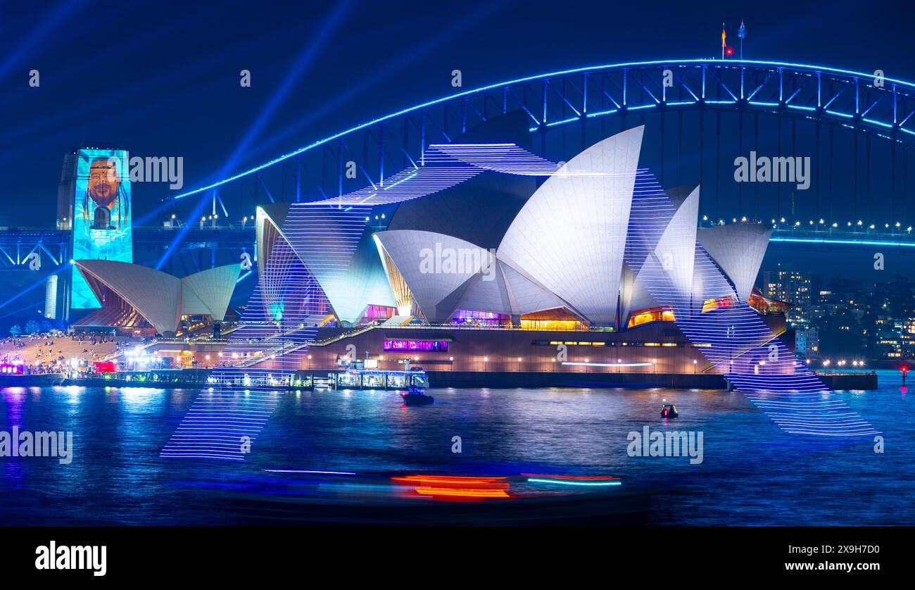 Sydney, Australia, 31 May 2024. Pictured: Special lighting adorns ...